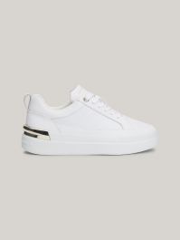 TH Monogram Leather Court Trainers | Tommy Hilfiger