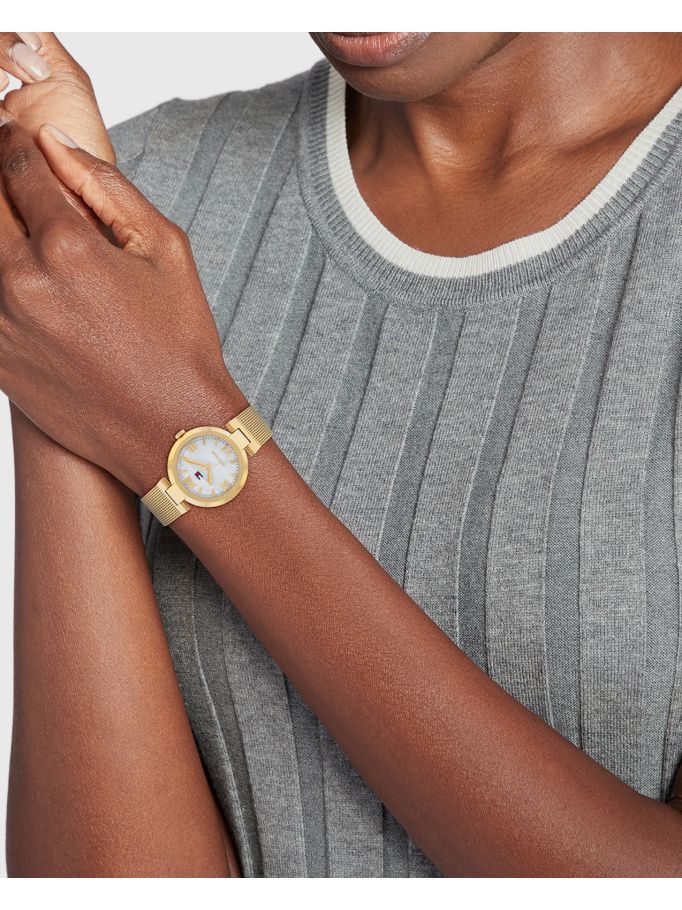 ALICE IONIC PLATED THIN GOLD STEEL WOMENS Watch | Tommy Hilfiger