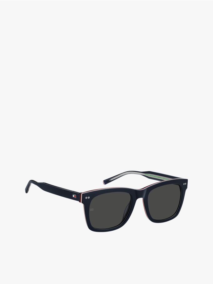 Man Rectangular Preppy Sunglasses | Blue | Tommy Hilfiger