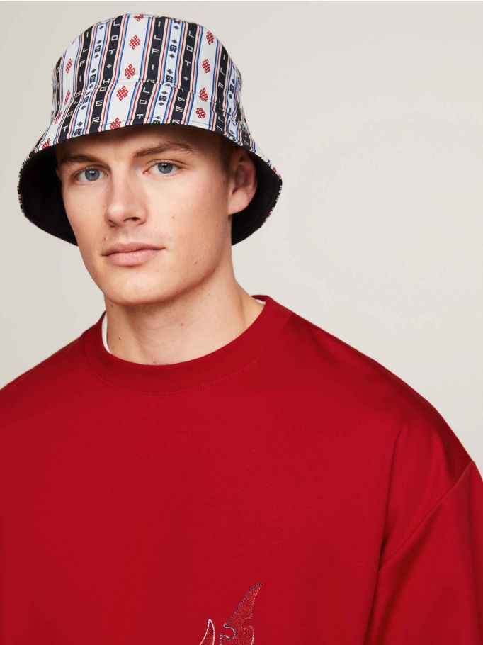 Tommy x CLOT Reversible Stripe Bucket Hat | Tommy Hilfiger