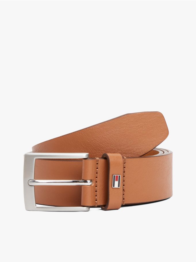 Brown Flag Buckle Belt | Tommy Hilfiger