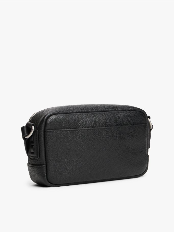 Premium Leather Logo Camera Bag - Black | Tommy Hilfiger