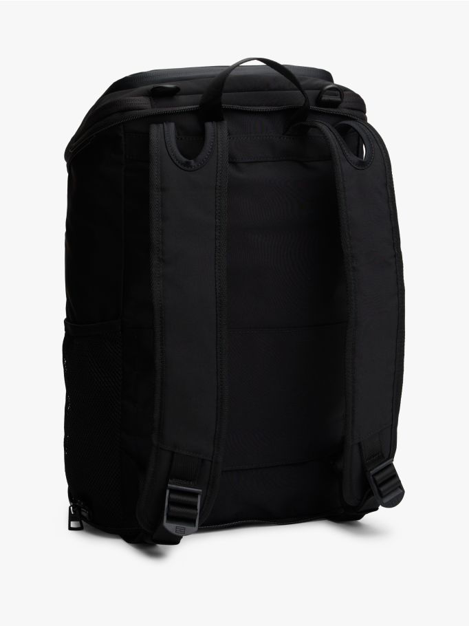 Black Textile Logo Packable Backpack | Tommy Hilfiger