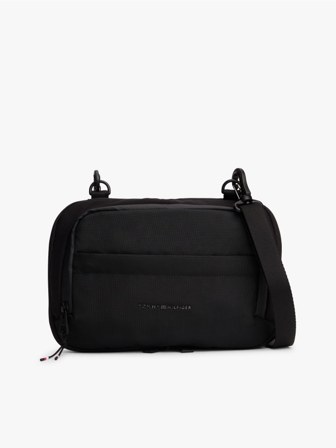 Black Textile Logo Packable Backpack | Tommy Hilfiger