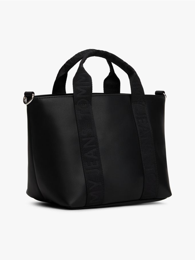 Black Repeat Logo Crossbody Tote | Tommy Hilfiger