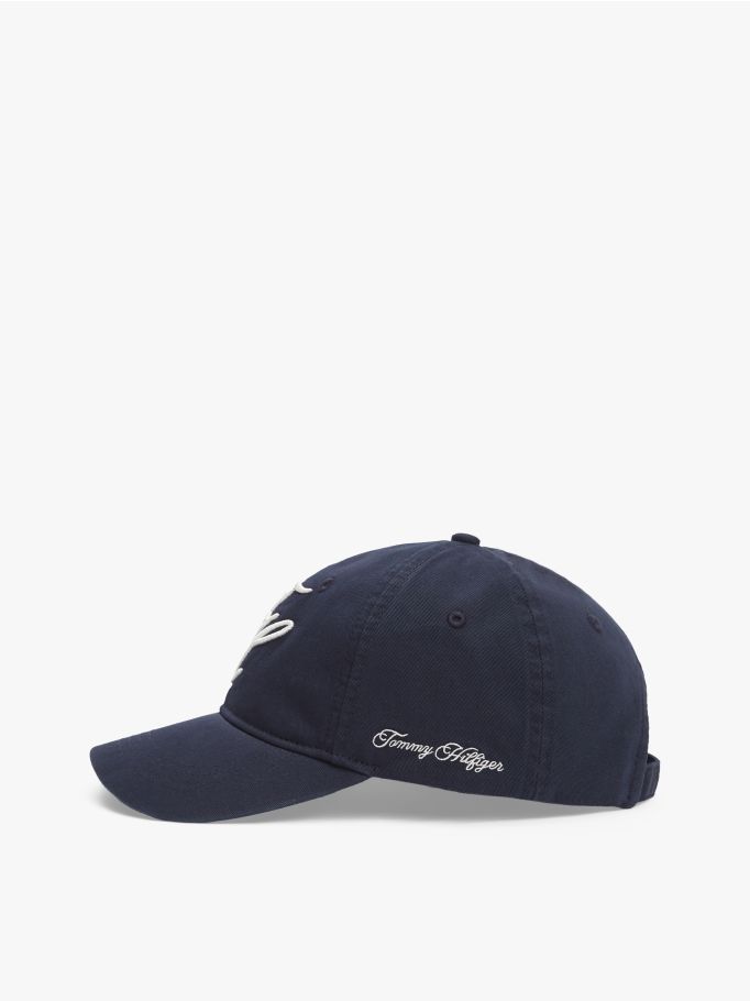 Space Blue Logo Embroidery Twill Cap | Tommy Hilfiger