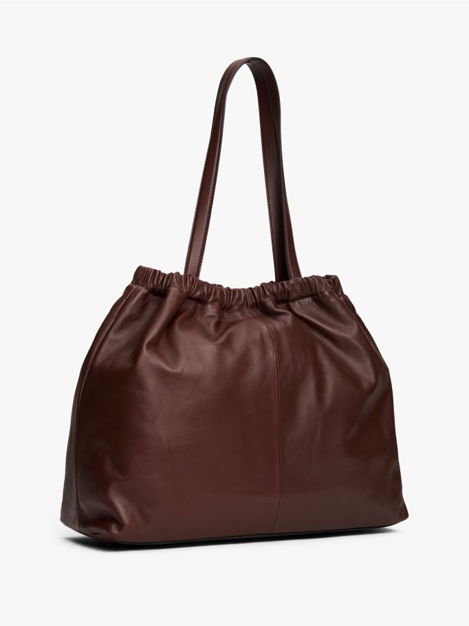 Soft Leather Logo Plaque Tote Bag - Black | Tommy Hilfiger