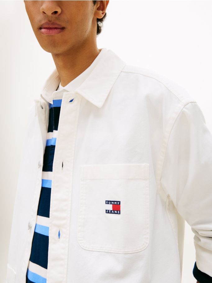 Oversized Fit Overshirt - White | Tommy Hilfiger