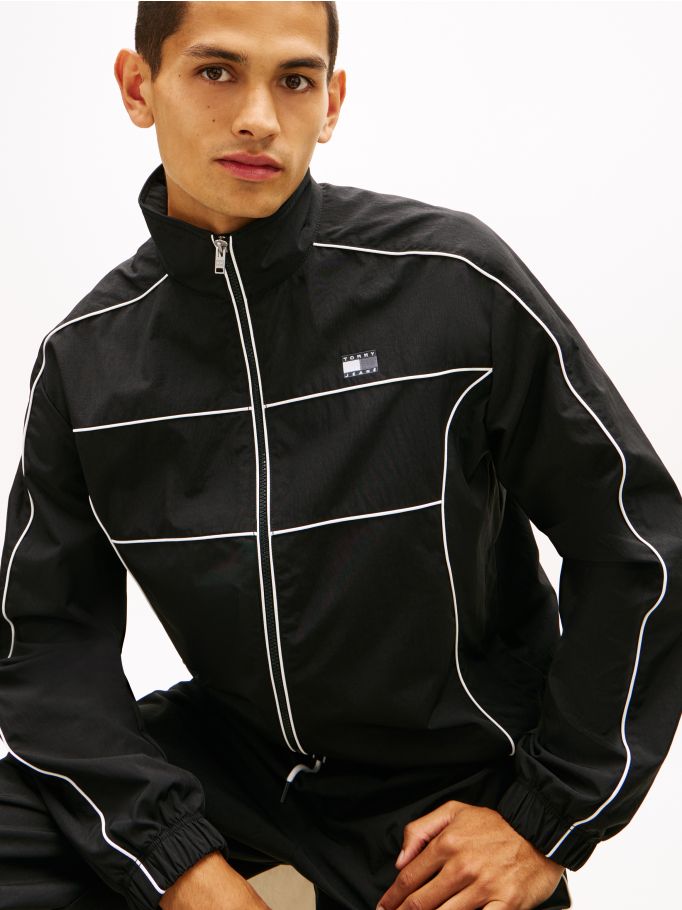 Black Logo Water-Repellent Jacket | Tommy Hilfiger