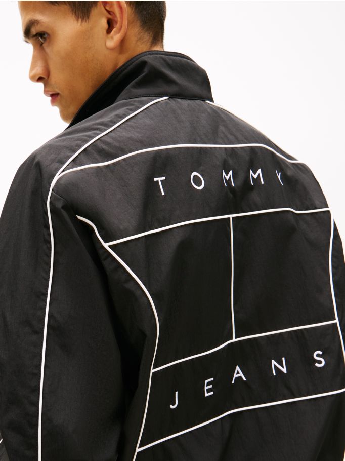Black Logo Water-Repellent Jacket | Tommy Hilfiger