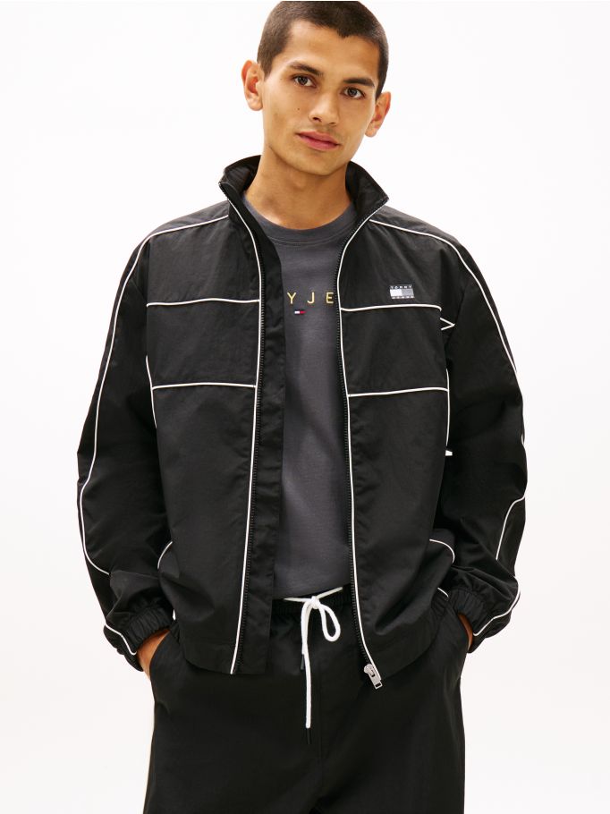 Black Logo Water-Repellent Jacket | Tommy Hilfiger
