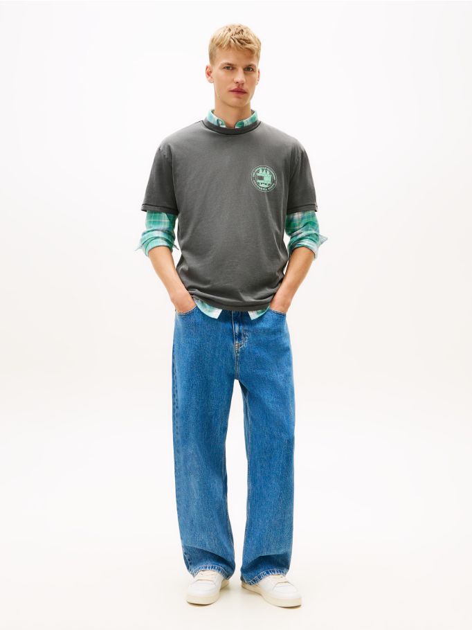 Back Slogan T-Shirt Black | Tommy Hilfiger