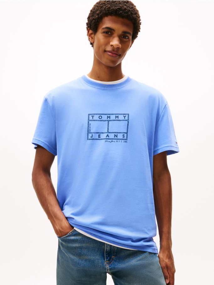 Blue Logo Stamp Tee | Tommy Hilfiger