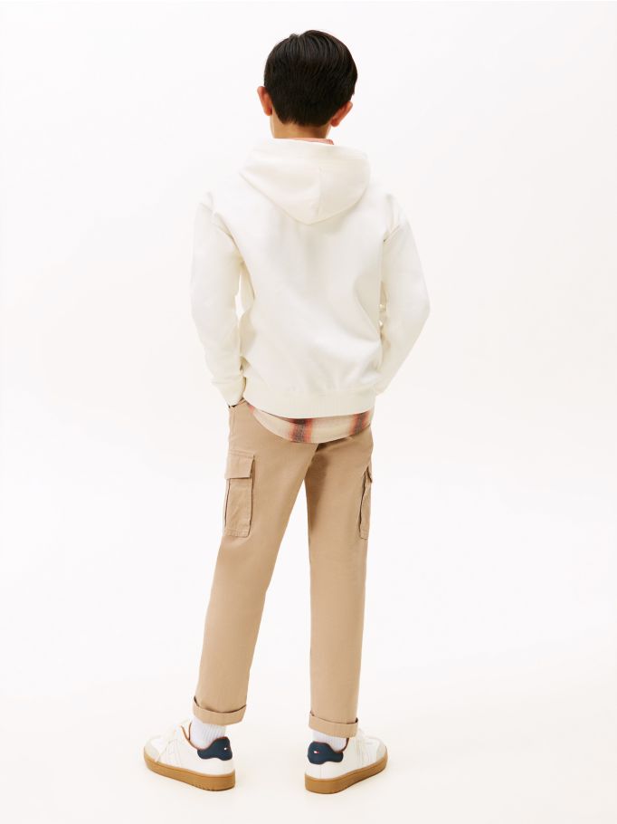 Sleek Crest Embroidery Interlock Hoody | Tommy Hilfiger