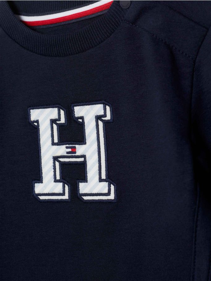 Ithaca Stripe Logo Sweatshirt And Joggers Set | Tommy Hilfiger