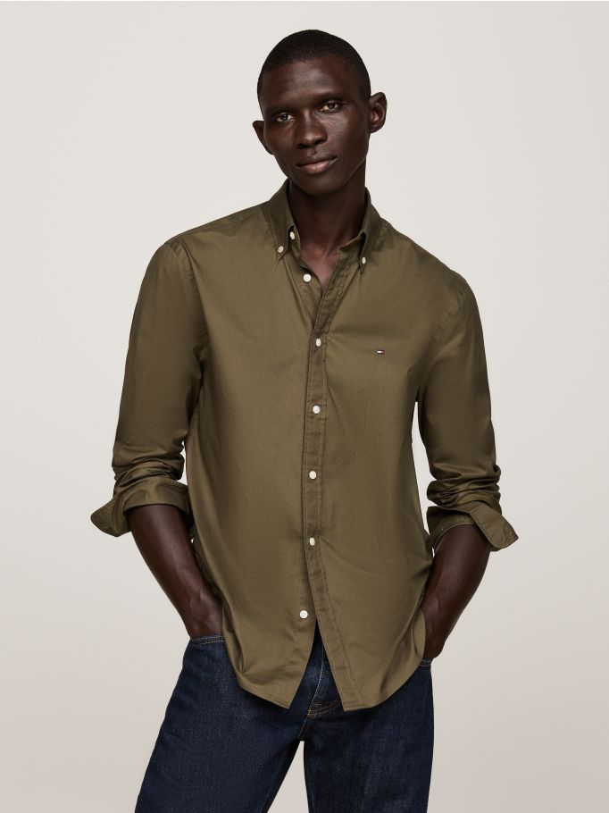 TH Flex Regular Fit Poplin Shirt | Tommy Hilfiger