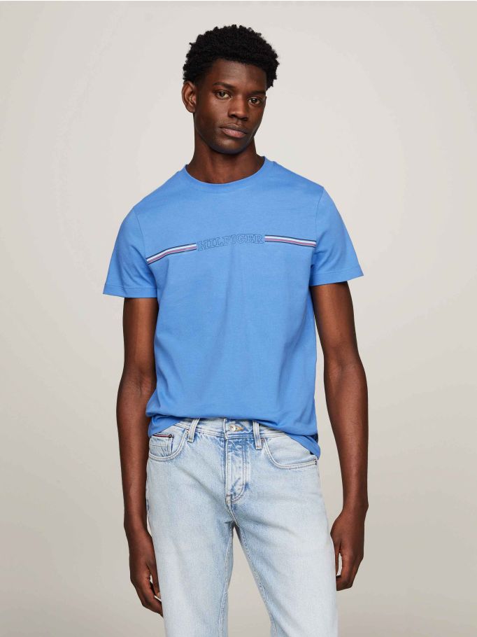 Logo Slim Fit Crew Neck T-Shirt | Tommy Hilfiger
