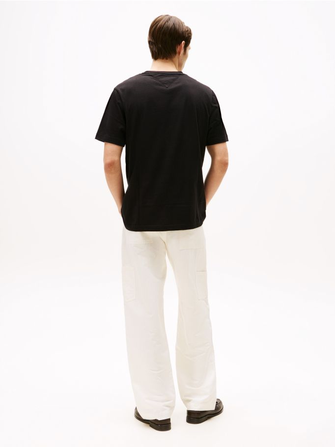 Edgy Flag Embroidery Crew Neck T-Shirt | Tommy Hilfiger