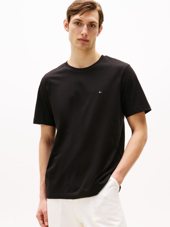 Edgy Flag Embroidery Crew Neck T-Shirt | Tommy Hilfiger