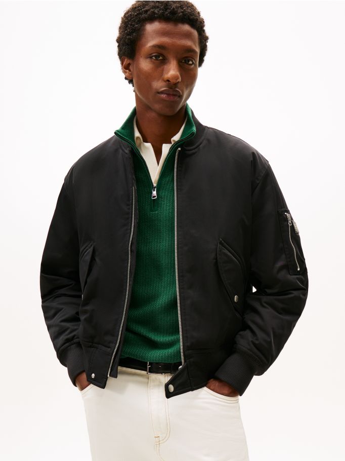 Luxe Water Repellent Relaxed Bomber Jacket | Tommy Hilfiger