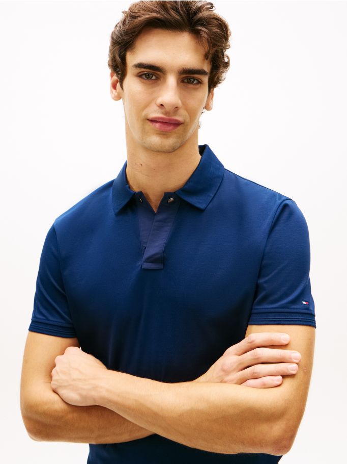 Concealed Placket Polo Shirt - Navy | Tommy Hilfiger