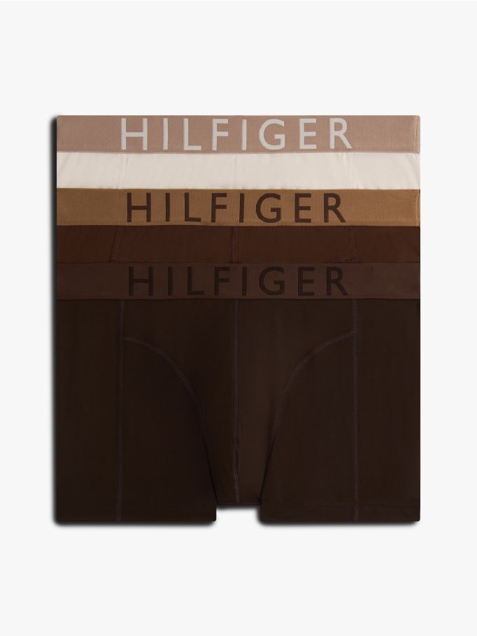Soft 3PK Microfibre Logo Waistband Trunks | Tommy Hilfiger