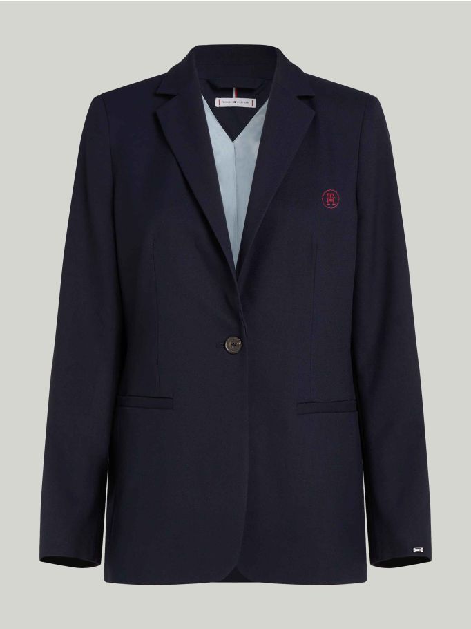 TH Monogram Single Breasted Regular Blazer | Tommy Hilfiger