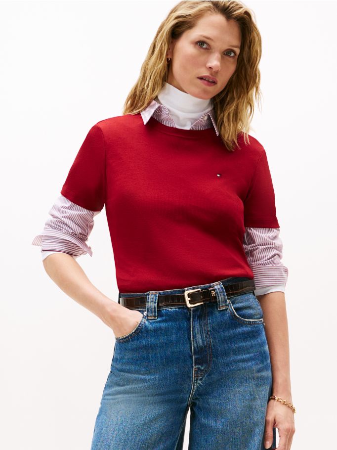 Refined Crew Neck Slim Fit T-Shirt | Tommy Hilfiger