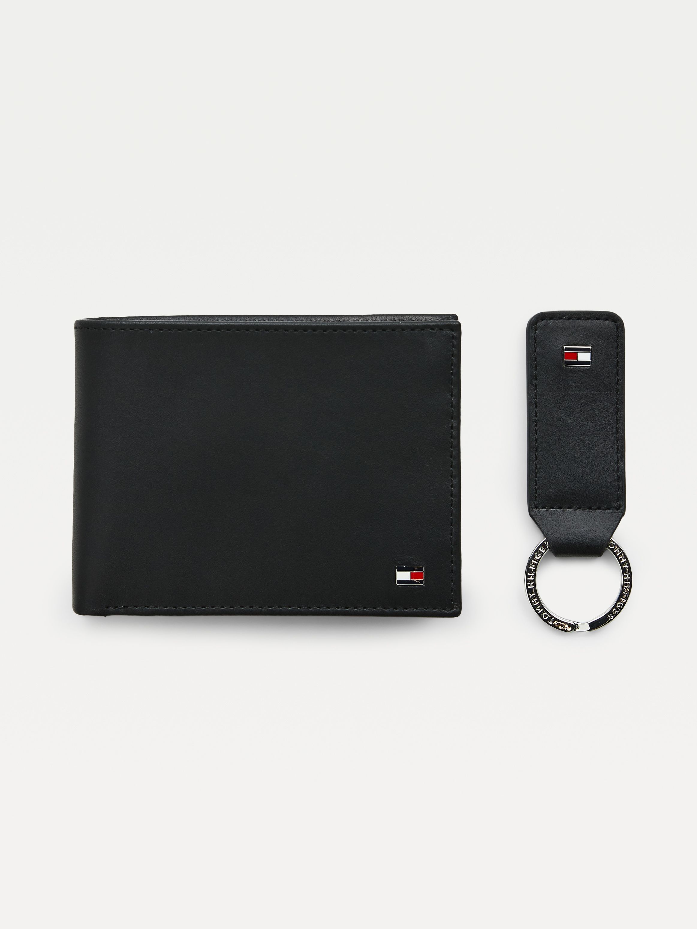 Leather Wallet And Key Fob T Set Tommy Hilfiger