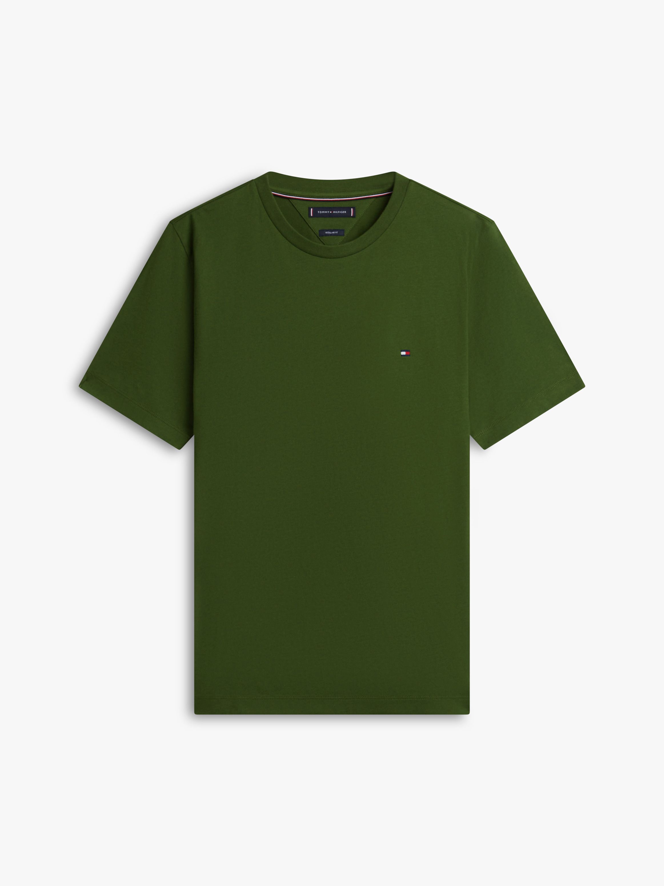 Flag Embroidery Crew Neck T-Shirt - Blue | Tommy Hilfiger